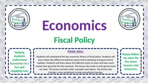 Fiscal Policy | Teaching Resources