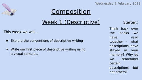 Composition (Cambridge IGCSE English First Language) | Teaching Resources