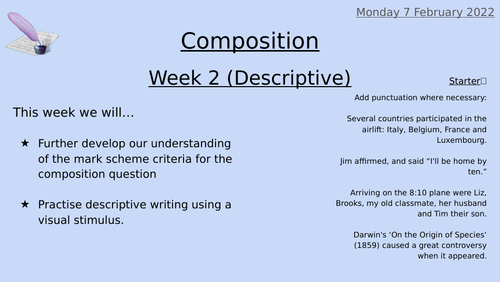 Composition (Cambridge IGCSE English First Language) | Teaching Resources Composition (Cambridge IGCSE English First Language) | Teaching Resources