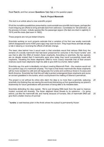 Reading Question 1 (Cambridge IGCSE English First Language) | Teaching ...