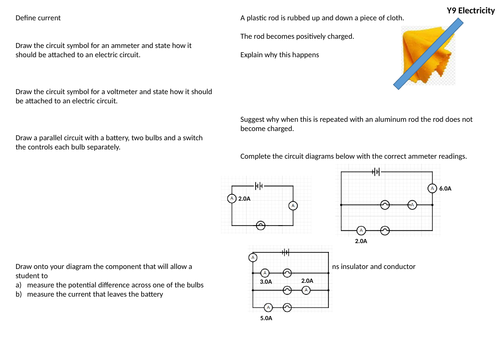 KS3 Physics Revision Resource - Electricity | Teaching Resources