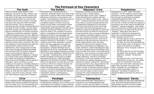 Homer's Odyssey (OCR Classical Civilisations 9-1) Revision | Teaching ...