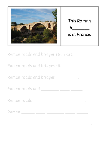 Romans SEN Worksheets: Roads & Bridges | Teaching Resources