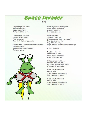 Personal Space PSHE lesson | Teaching Resources