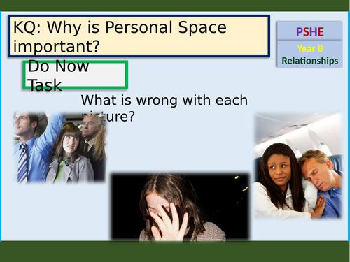 Personal Space PSHE lesson | Teaching Resources