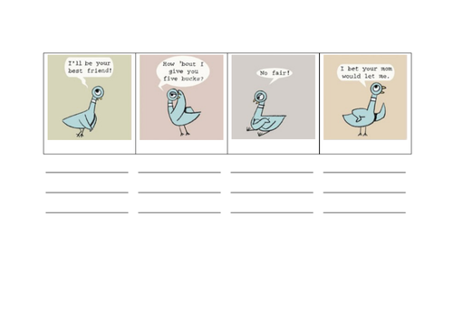 Don’t let the pigeon drive the bus persuasive writing | Teaching Resources