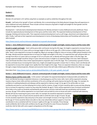 BTEC TECH AWARD 2022 Health and Social Care SAMPLE WORK HSC COMPONENT 1 ...