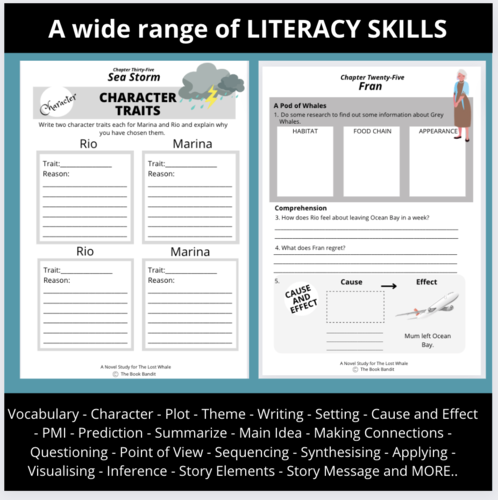 THE LOST WHALE by Hannah Gold NOVEL STUDY and BOOK COMPANION | Teaching ...