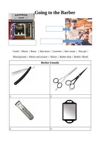 Going to the barbers ESOL lesson (ESOL - English for Speakers Other ...