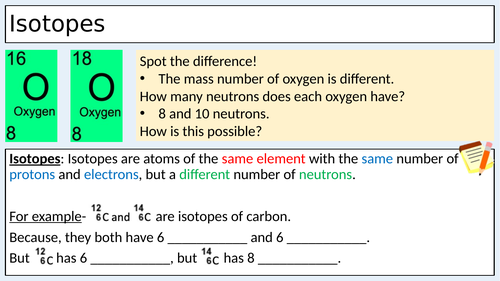 Atomic Structure, Isotopes & Electron Configuration (3 lessons ...