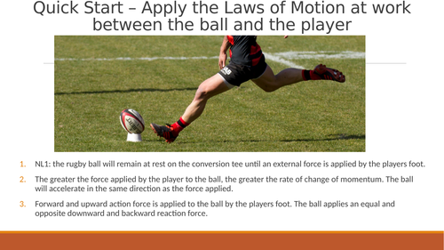 OCR A Level PE - Newtons Principles | Teaching Resources