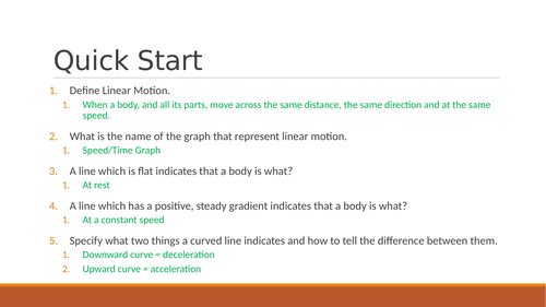 OCR A LEVEL PE - MOTION | Teaching Resources