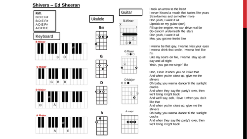 2022 KS3 Music lead sheet | Teaching Resources