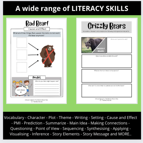 THE WORLD'S WORST PETS Novel Study and Book Companion | Teaching Resources