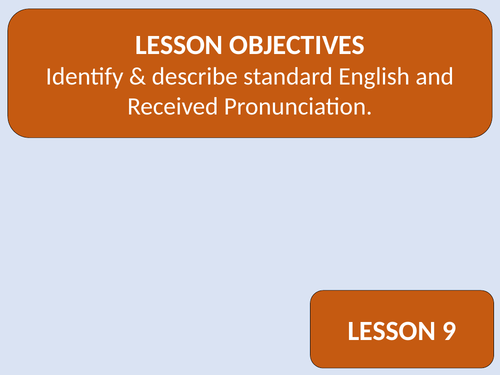 OCR A Level English Language: LANGUAGE VARIATION | Teaching Resources