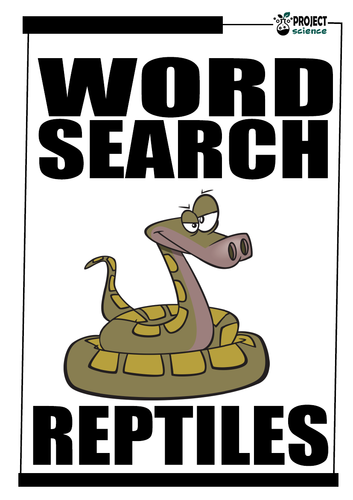 Reptiles Word Search | Teaching Resources