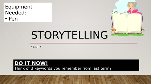KS3 Storytelling Drama SOW | Teaching Resources