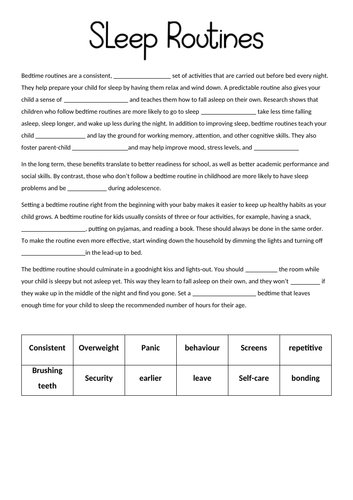 Content Area 3: Care Routines, play and activities | Teaching Resources