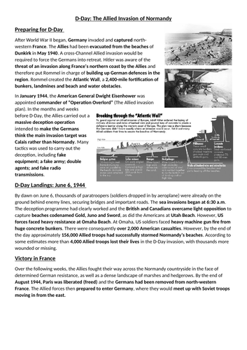 World War Two and the Holocaust - SoL | Teaching Resources