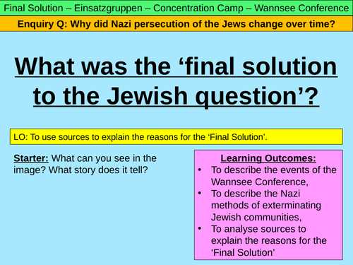 World War Two and the Holocaust - SoL | Teaching Resources
