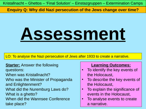 World War Two and the Holocaust - SoL | Teaching Resources