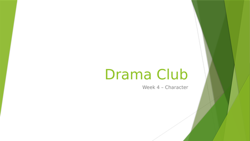 Six weeks worth of Drama powerpoints for Drama Club | Teaching Resources