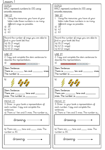 Year 3 - Place Value - Autumn Block 1 - White Rose Maths (EVERYTHING ...