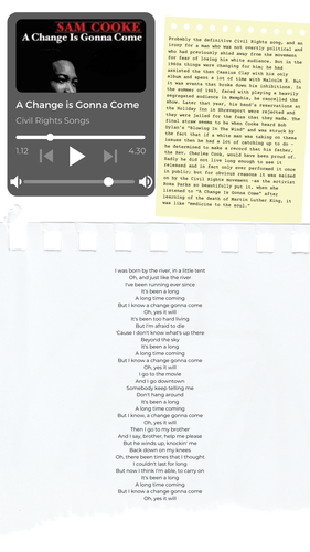 Civil Rights Song Analysis: 'A Change is Gonna Come' | Teaching Resources