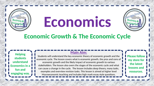 Economic Growth & The Economic Cycle | Teaching Resources