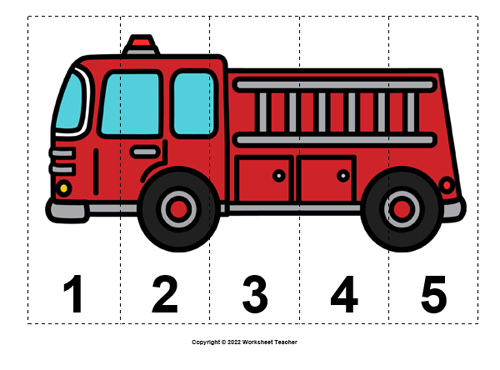 Firefighters Number Sequence Puzzles | Teaching Resources