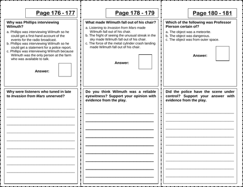 Invasion from Mars - Grade 4 Journeys | Teaching Resources