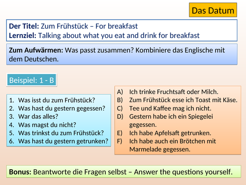 German - Stimmt! 2 Kapitel 3: Bleib gesund!- Powerpoints & Resources ...