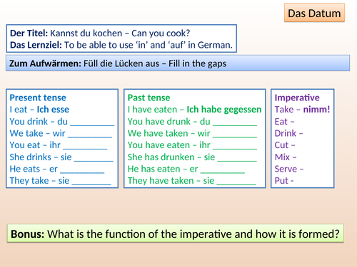 German - Stimmt! 2 Kapitel 3: Bleib gesund!- Powerpoints & Resources ...