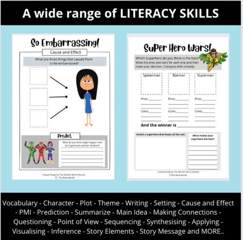 THE WORLD'S WORST PARENTS by David Walliams - Novel Study and Book ...