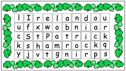 St Patricks's Day Word Search Activities | Teaching Resources