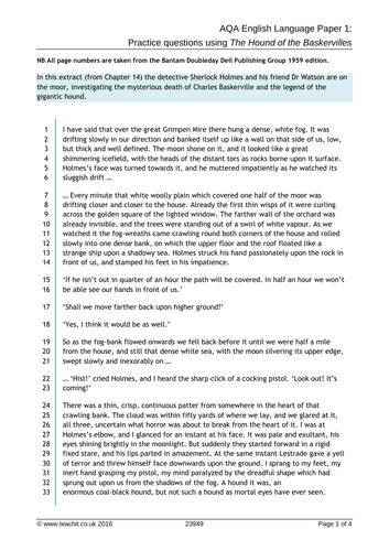 Language Paper 1 Full Lessons | Teaching Resources