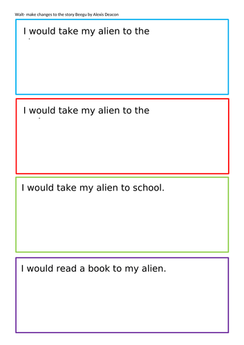 Beegu story Map and additional resources | Teaching Resources