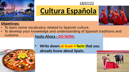 Introduction to Spanish Culture | Teaching Resources