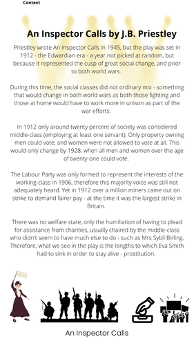 An Inspector Calls key quotes - display resource | Teaching Resources