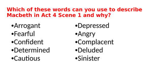 Macbeth Unit of Work (including revision activities) | Teaching Resources