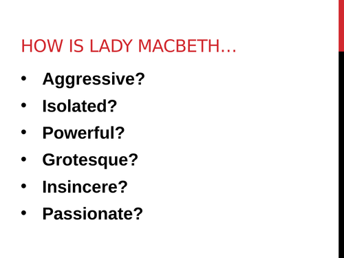 Macbeth Unit of Work (including revision activities) | Teaching Resources