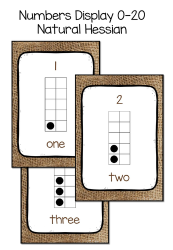 Maths Working Wall Natural Hessian | Teaching Resources