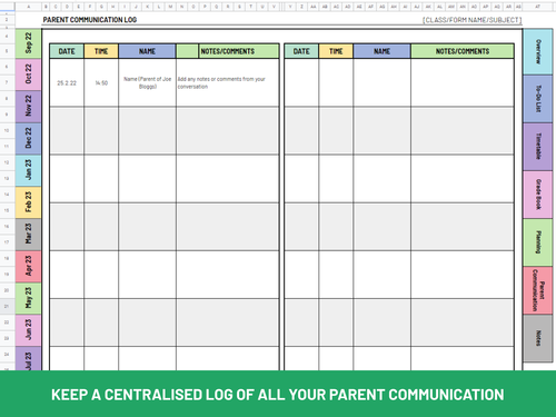Editable Digital Teacher Planner & Monthly Calendar | 2022/23 | Google ...