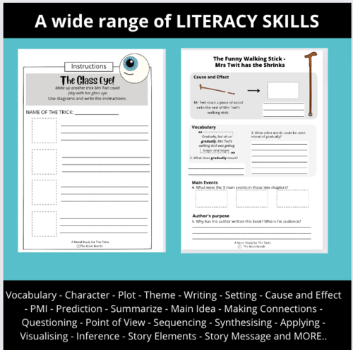 THE TWITS by Roald Dahl NOVEL STUDY Book Companion | Teaching Resources