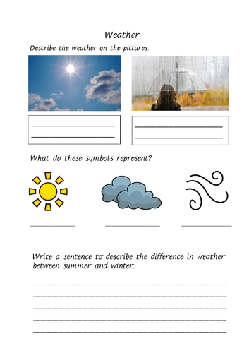 Y1 Geography Planning Weather | Teaching Resources