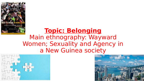 IB Social and Cultural Anthropology- Belonging- Wayward Women ...