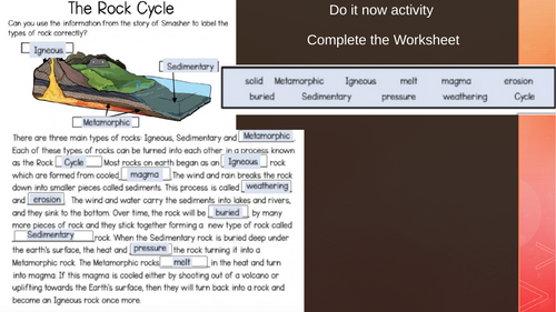 Chocolate Rock Cycle - Rocks and Minerals - Cambridge Environmental ...
