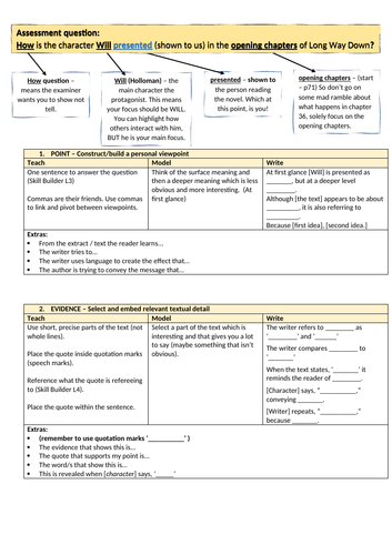 Long Way Down - Jason Reynolds SOW | Teaching Resources