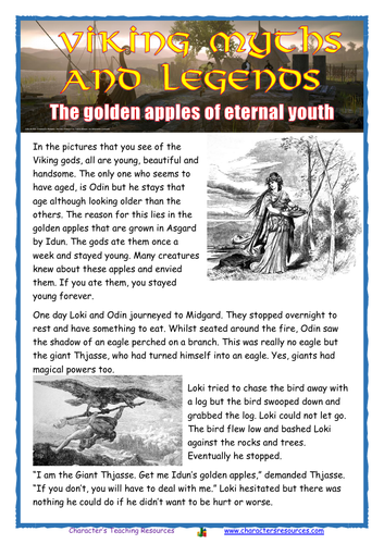 VIKING MYTHS AND LEGENDS: THE GOLDEN APPLES OF ETERNAL YOUTH | Teaching ...