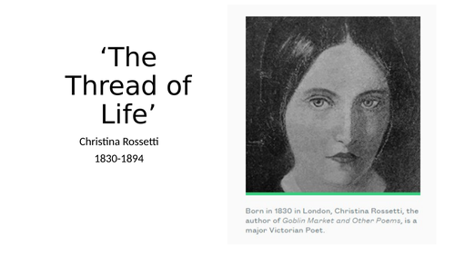'The Thread of Life' by Christina Rossetti | Teaching Resources